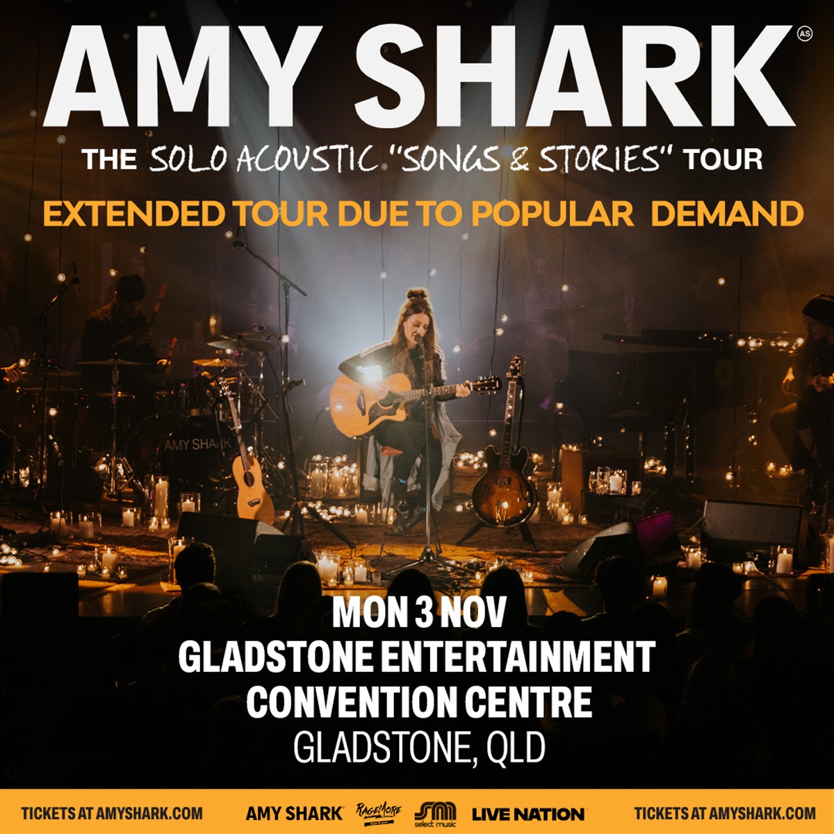 THE SOLO ACOUSTIC "SONGS & STORIES" TOUR - Gladstone Entertainment Convention Centre